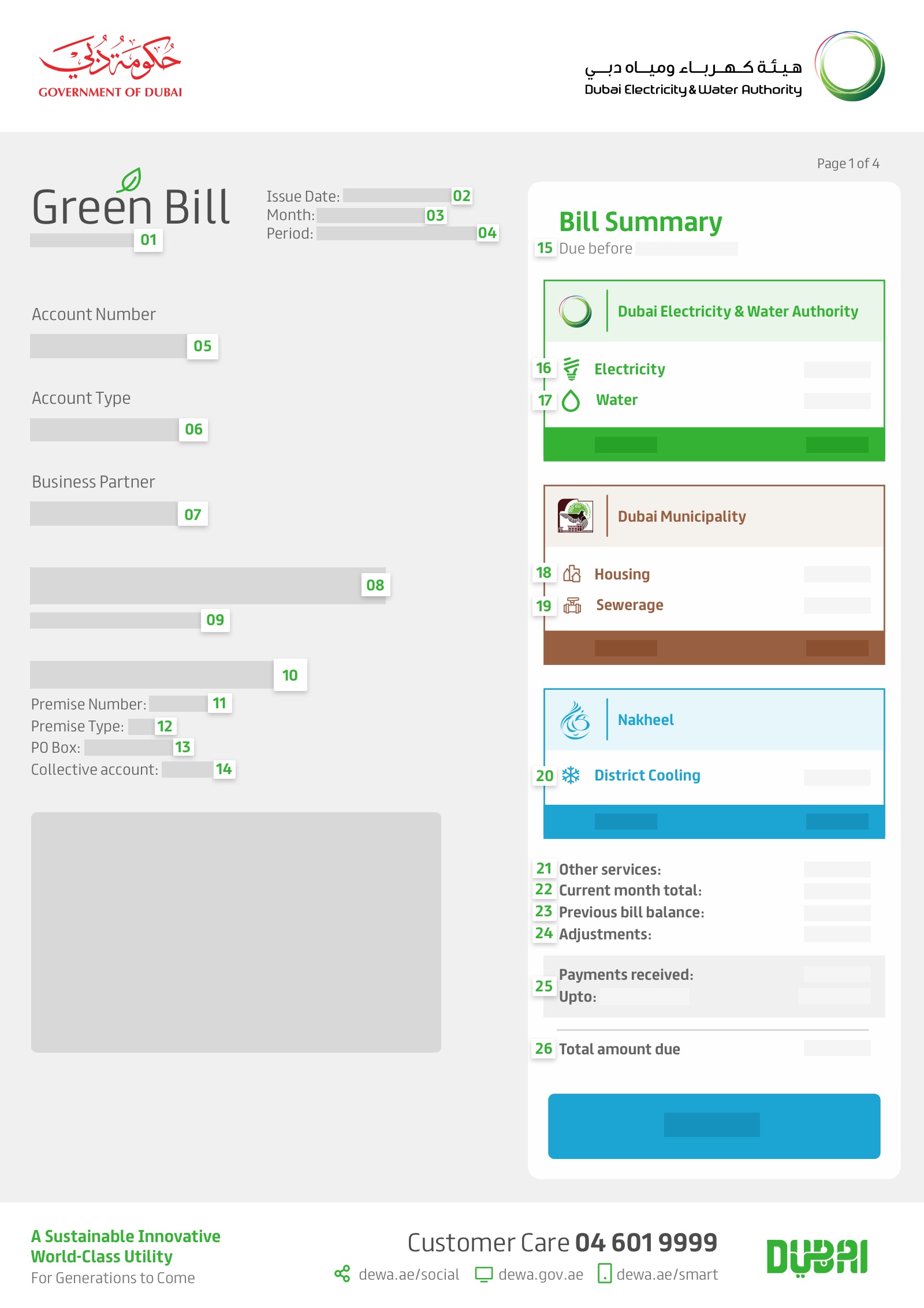 Green bill - page 1
